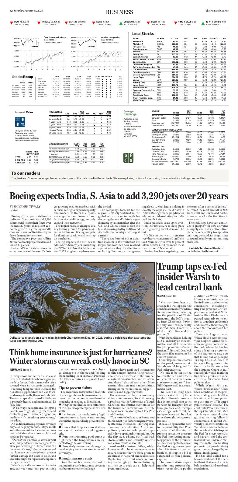 Page B2 | E‑Paper – The Post and Courier | Full Digital SC’s Top Newspaper