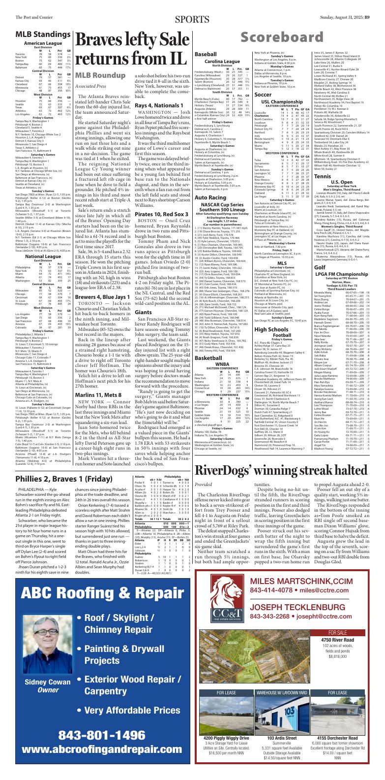 Page B9 | E‑Paper – The Post and Courier | Full Digital SC’s Top Newspaper