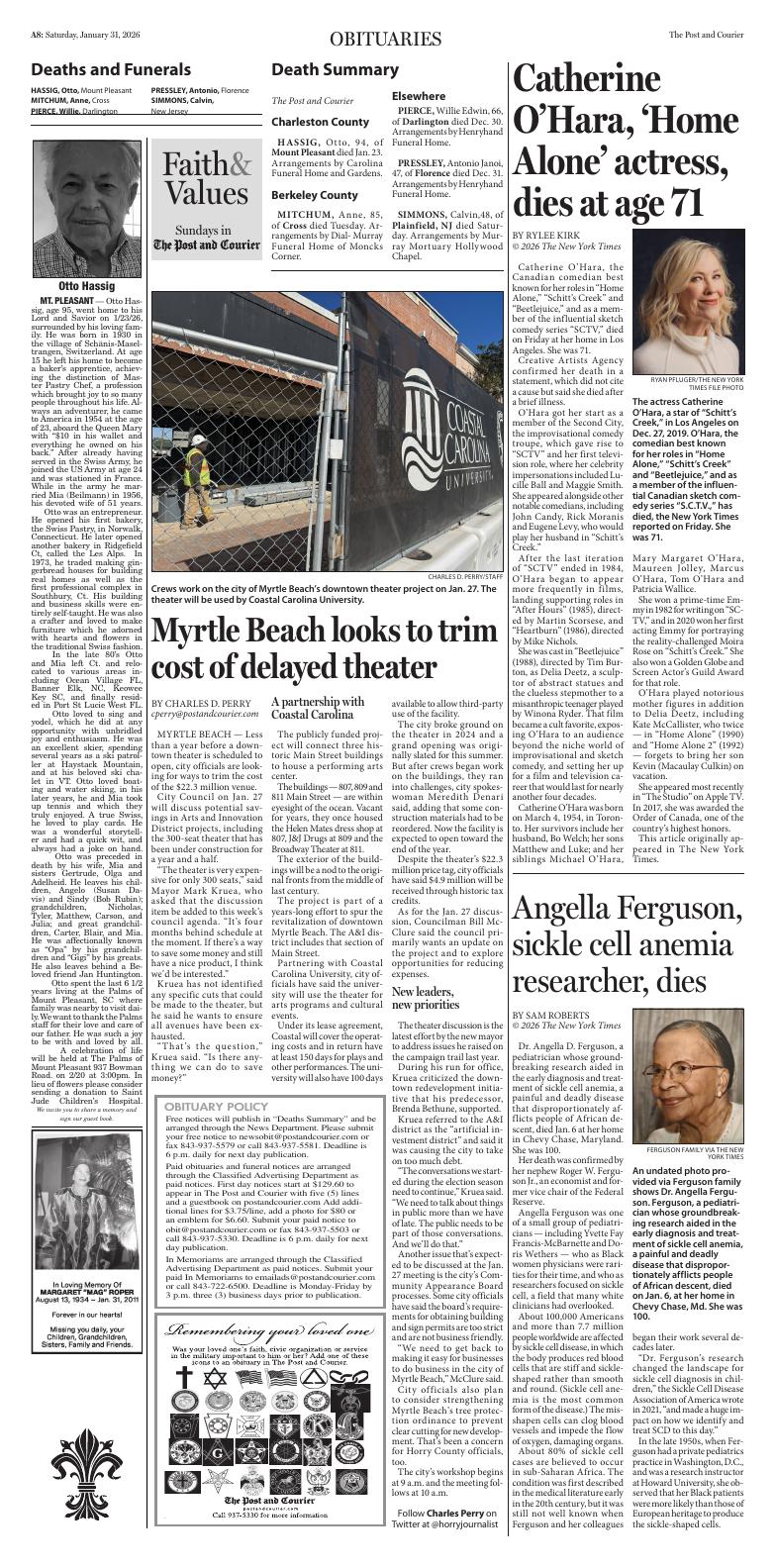 Page A8 | E‑Paper – The Post and Courier | Full Digital SC’s Top Newspaper