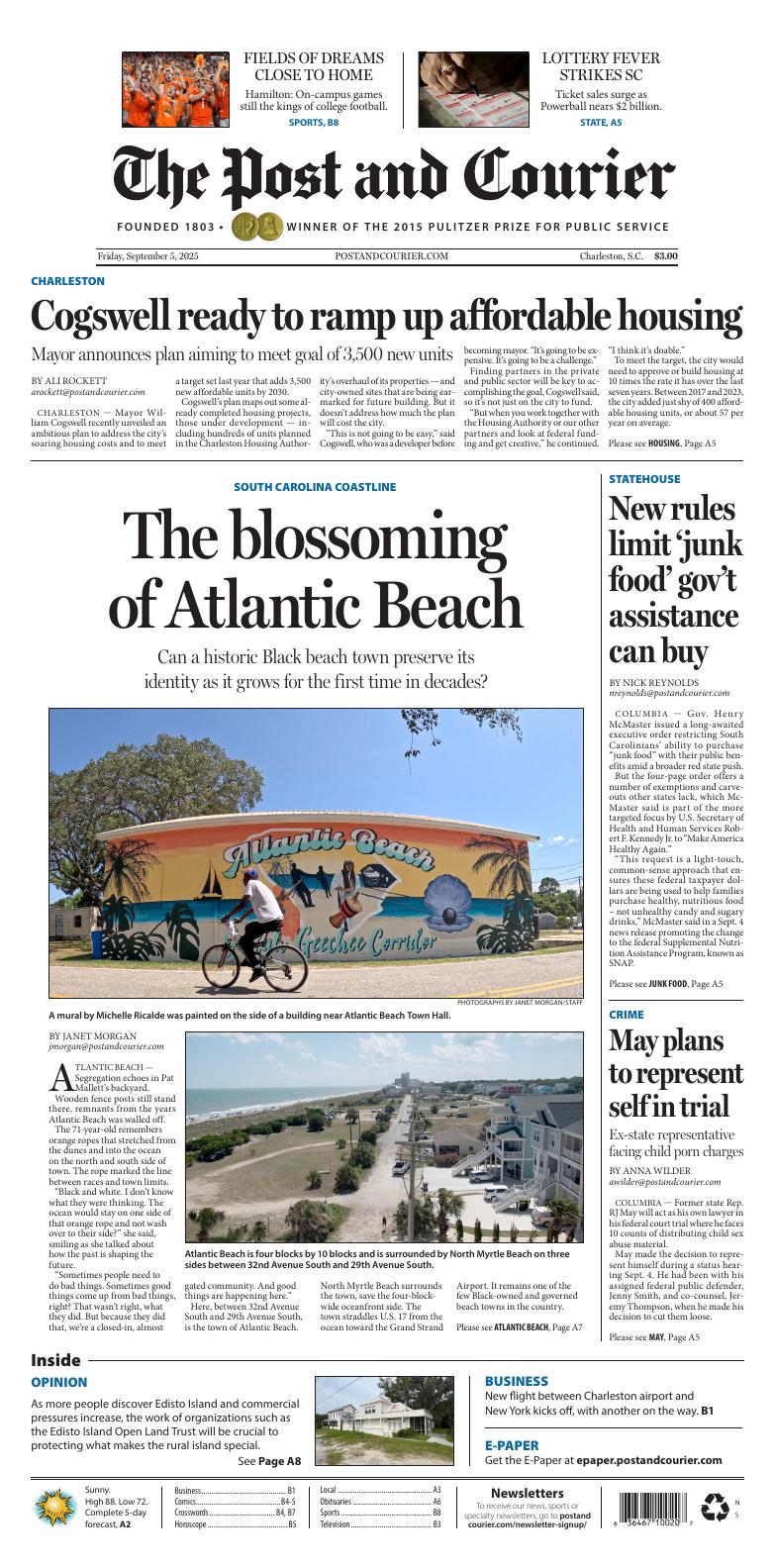 Page A1 | E‑Paper – The Post and Courier | Full Digital SC’s Top Newspaper