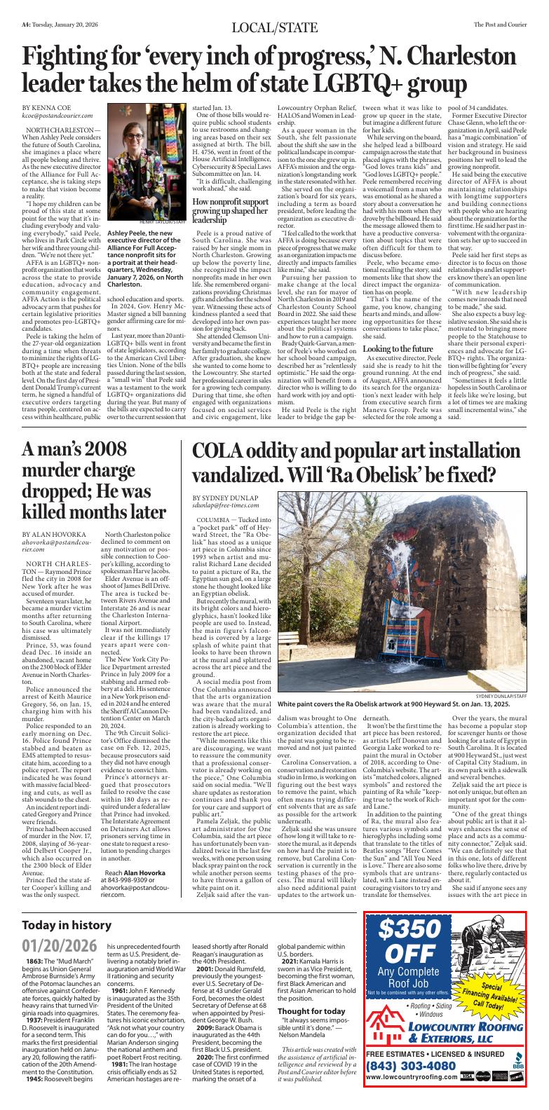 Page A4 | E‑Paper – The Post and Courier | Full Digital SC’s Top Newspaper