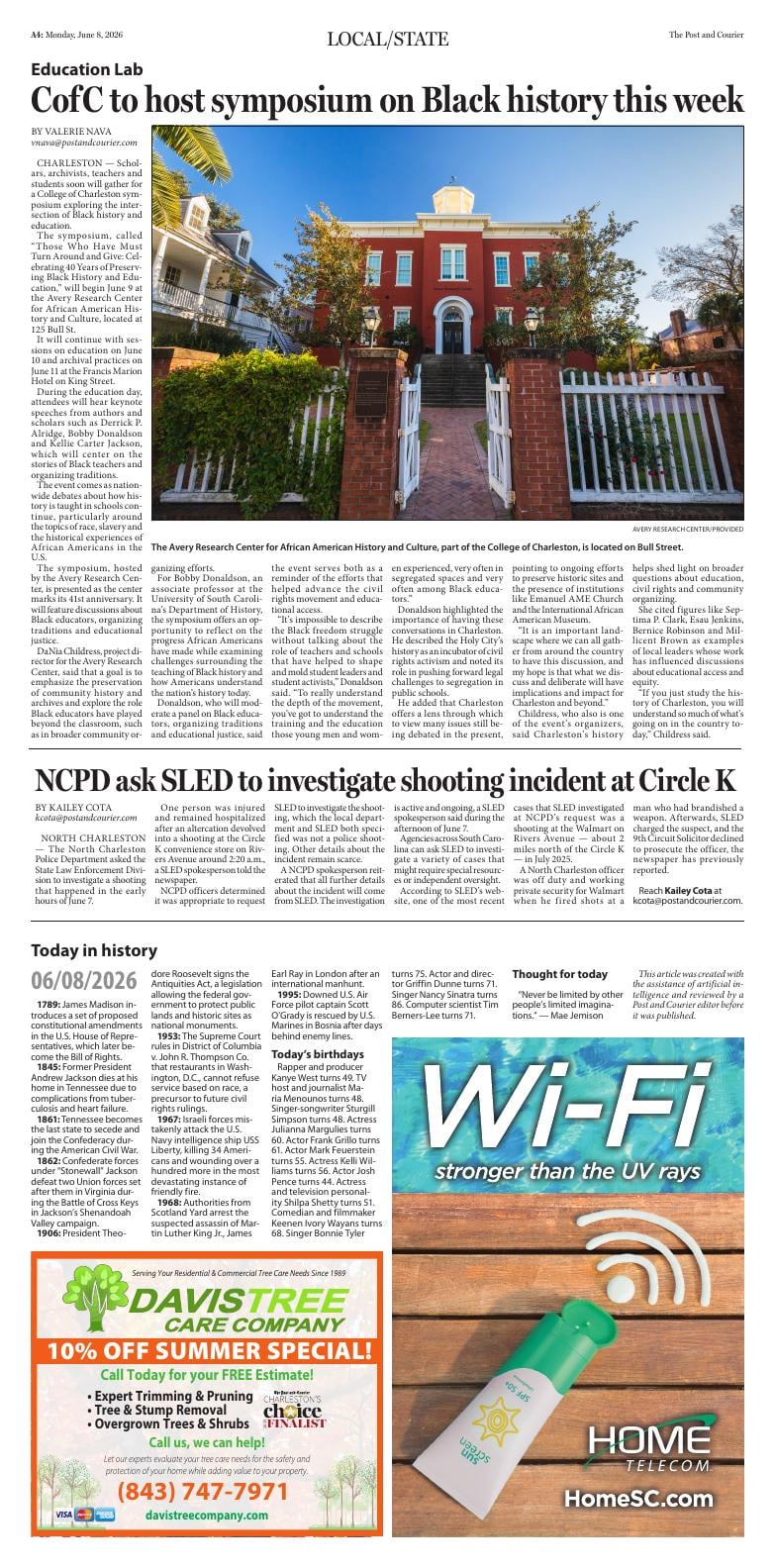 Page A4 | E‑Paper – The Post and Courier | Full Digital SC’s Top Newspaper