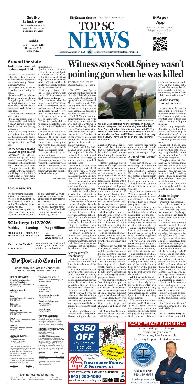 Page A3 | E‑Paper – The Post and Courier | Full Digital SC’s Top Newspaper