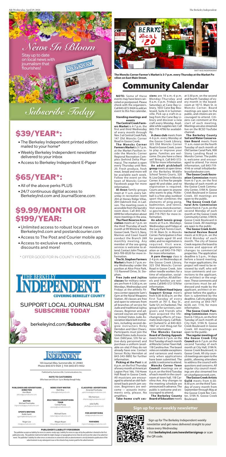 Page A2 | The Berkeley Independent E-Paper