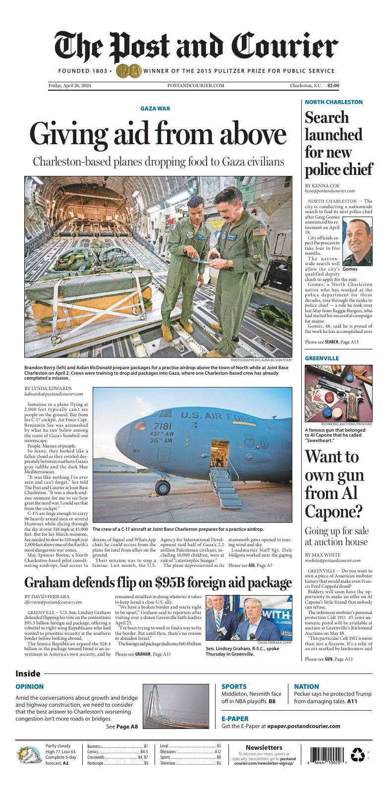 Page A1 | E‑Paper – The Post and Courier | Full Digital SC’s Top Newspaper