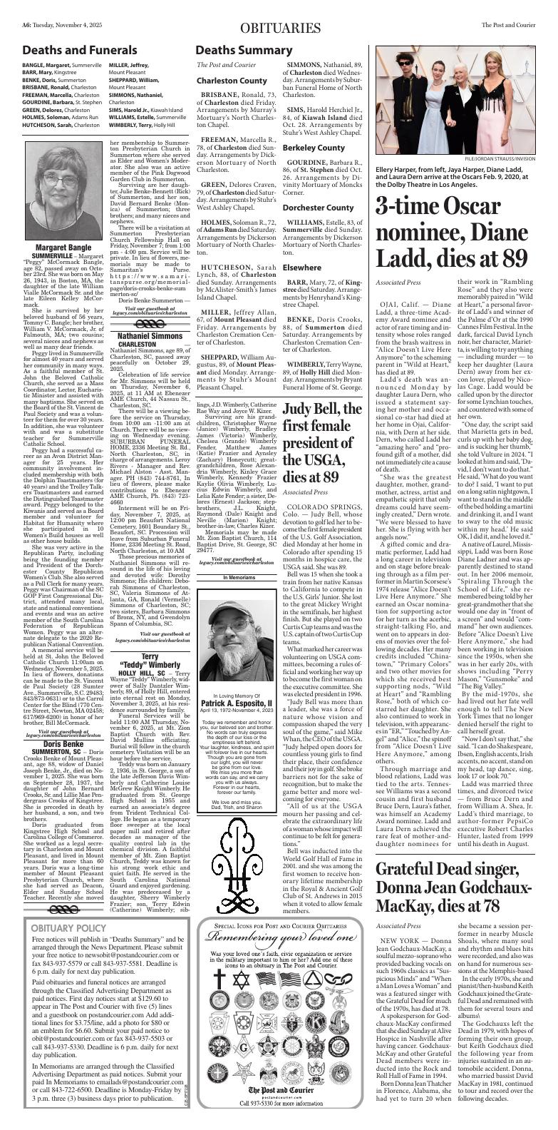 Page A6 | E‑Paper – The Post and Courier | Full Digital SC’s Top Newspaper