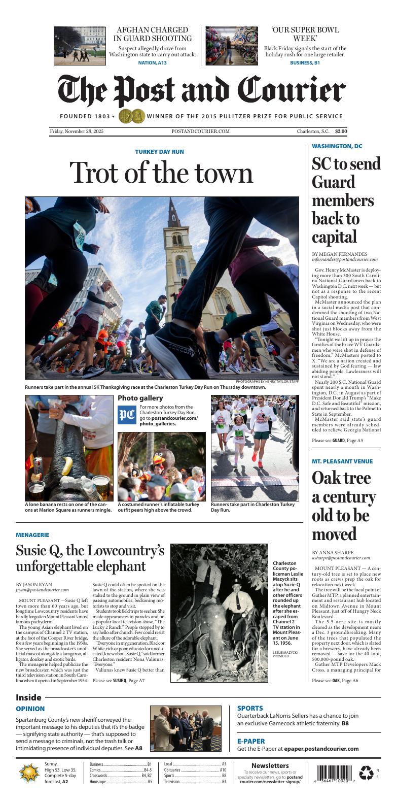 Page A1 | E‑Paper – The Post and Courier | Full Digital SC’s Top Newspaper
