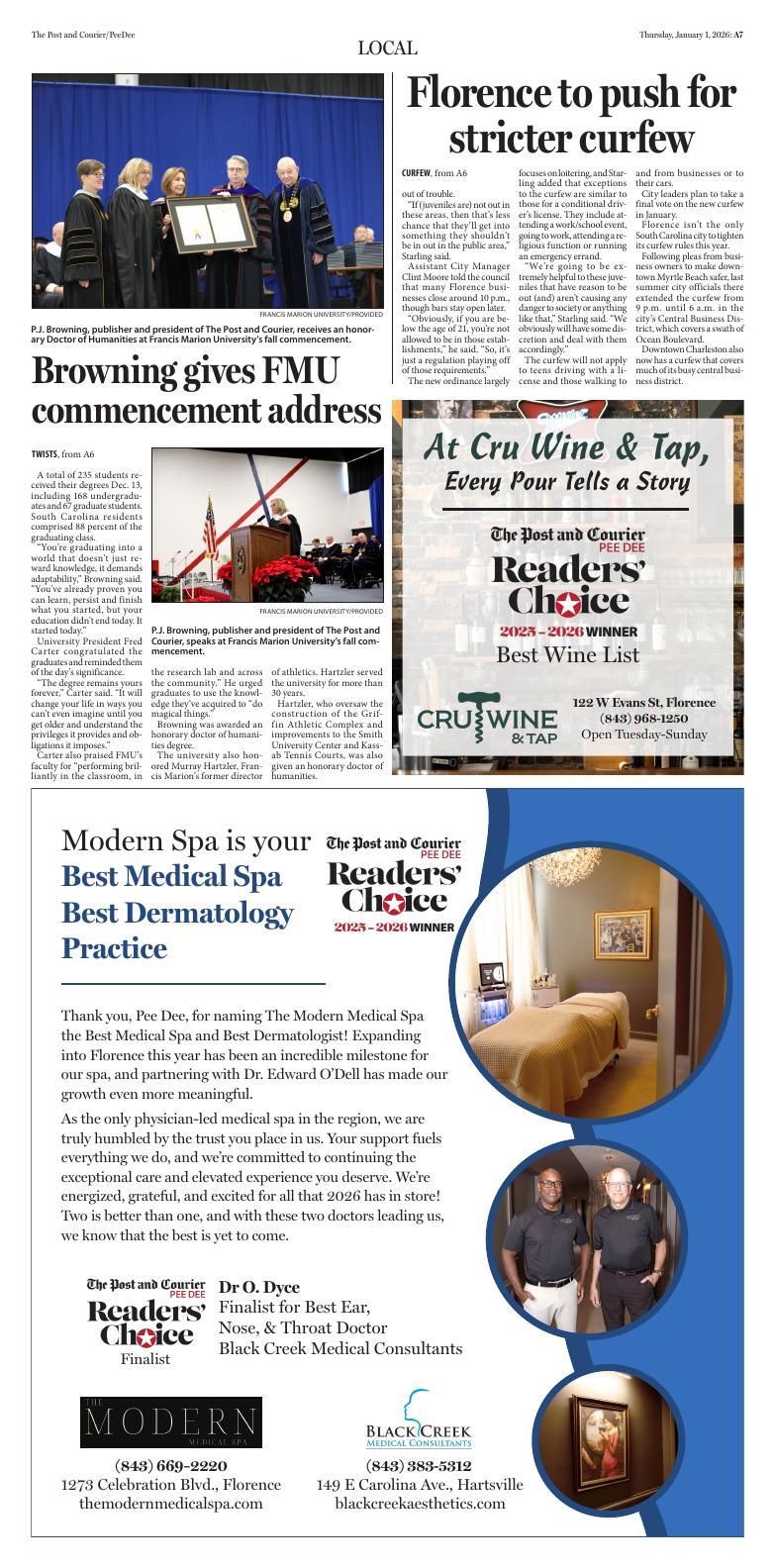 Page A7 | The Post and Courier Pee Dee E-Paper