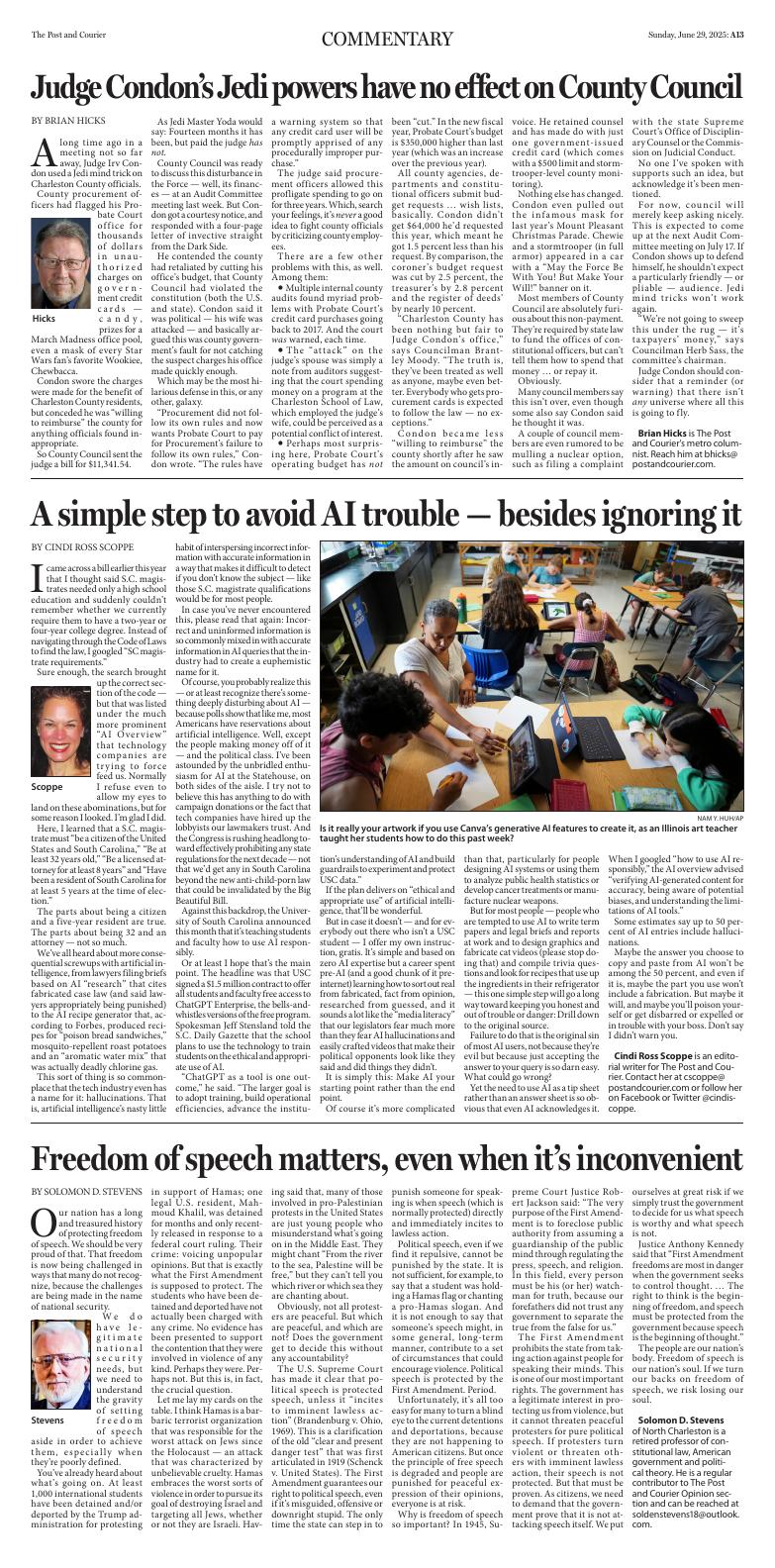 Page A13 | E‑Paper – The Post and Courier | Full Digital SC’s Top Newspaper