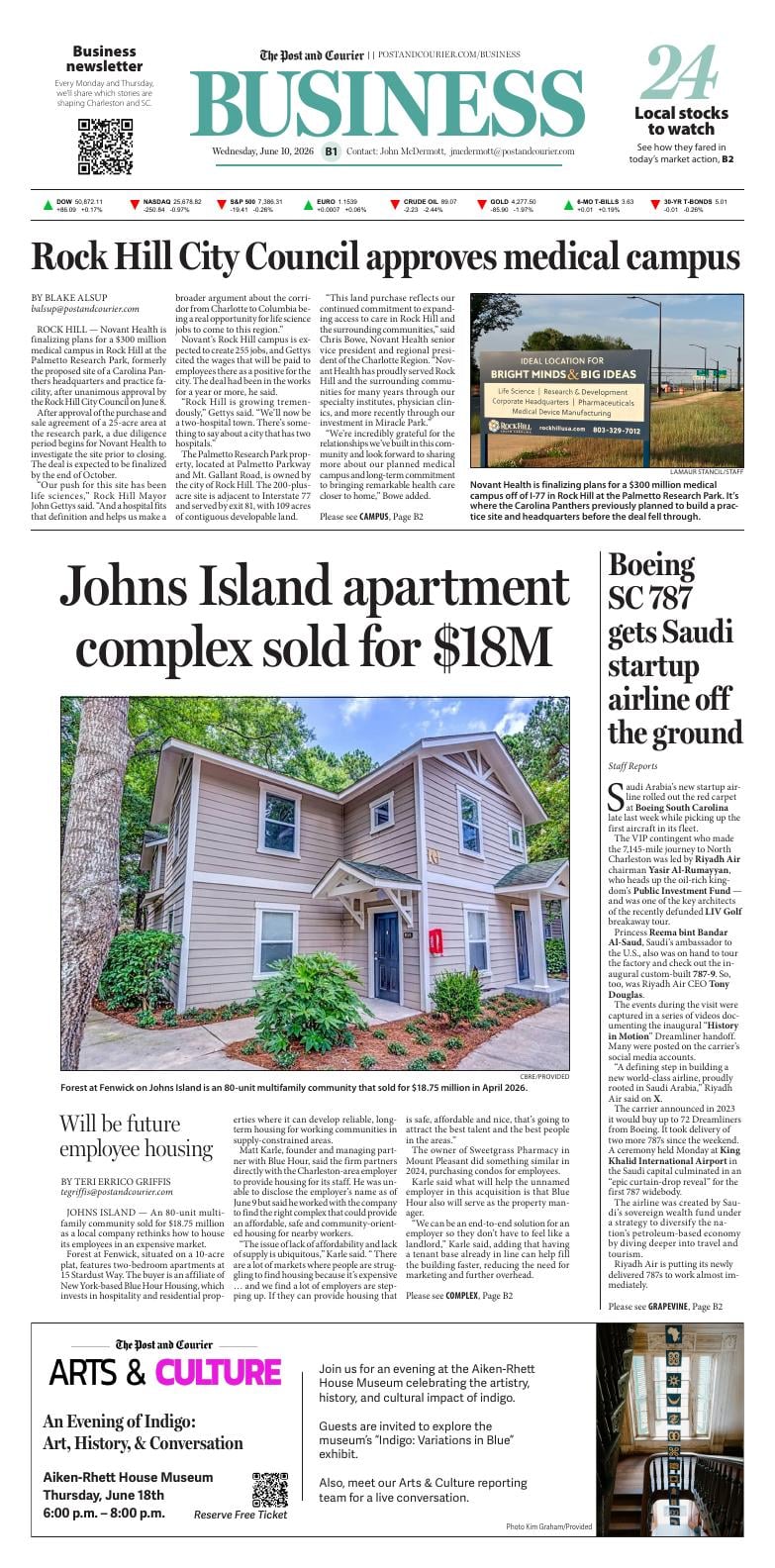 Page B1 | E‑Paper – The Post and Courier | Full Digital SC’s Top Newspaper