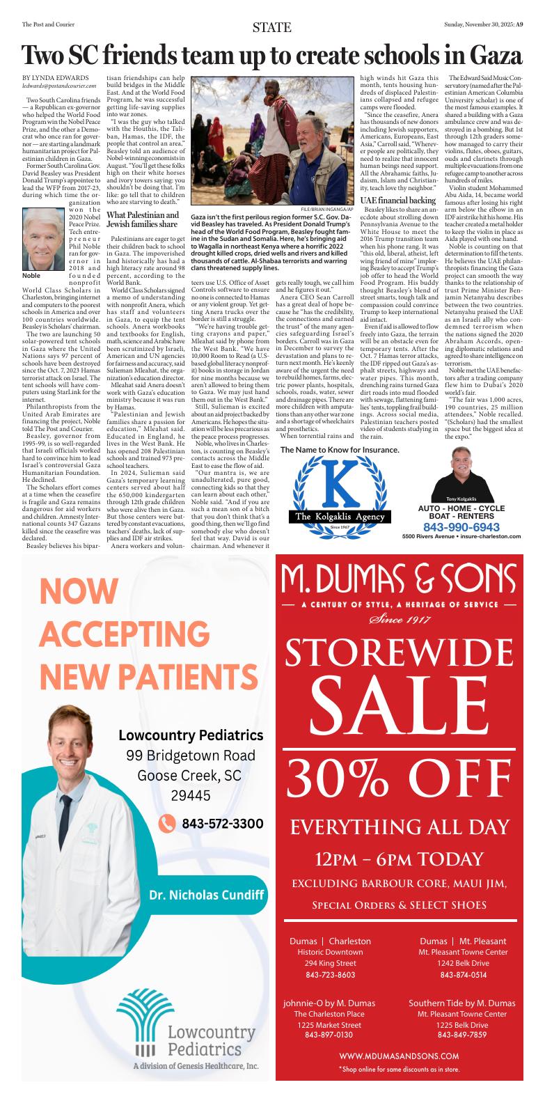 Page A9 | E‑Paper – The Post and Courier | Full Digital SC’s Top Newspaper