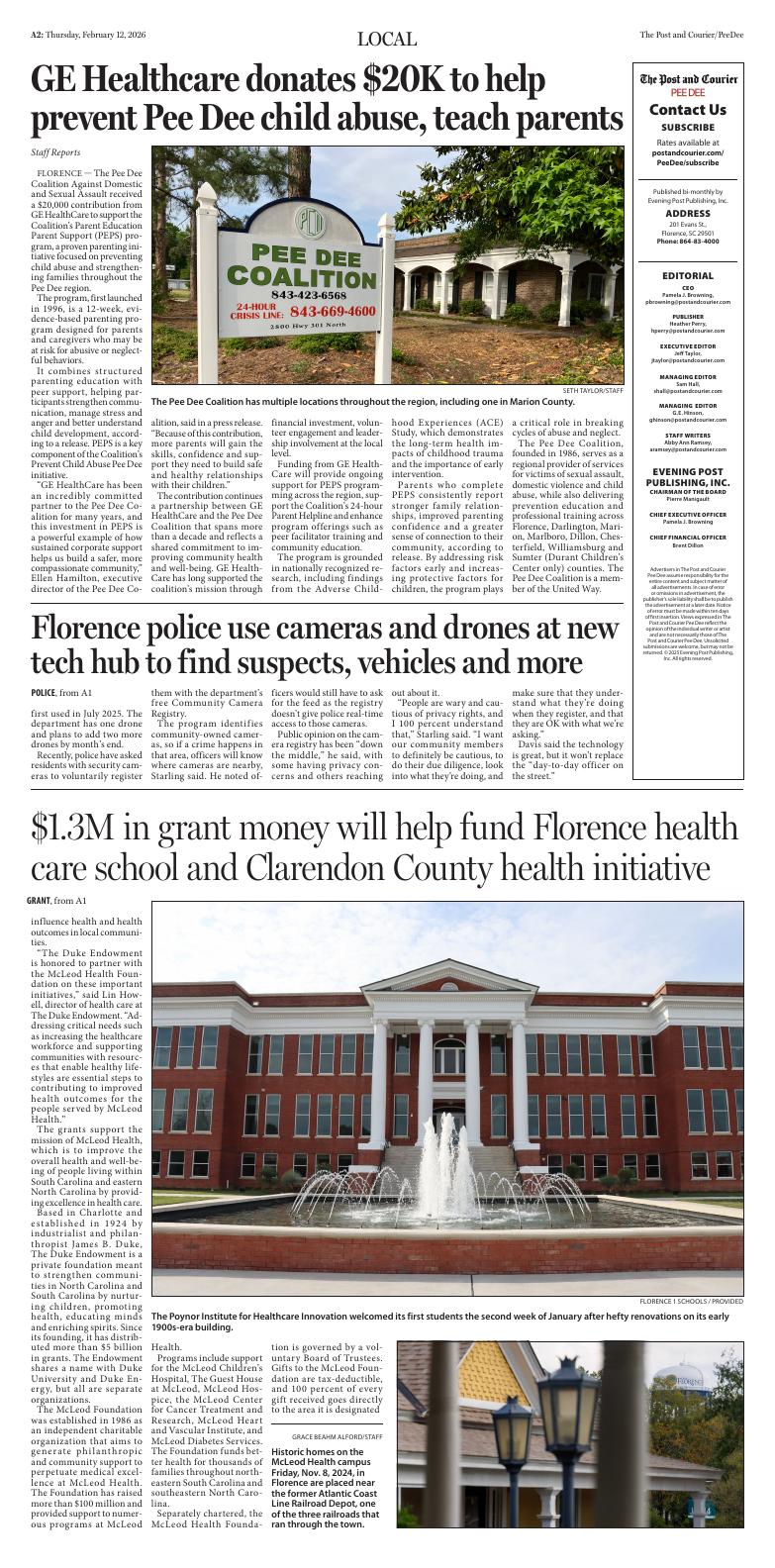 Page A2 | The Post and Courier Pee Dee E-Paper