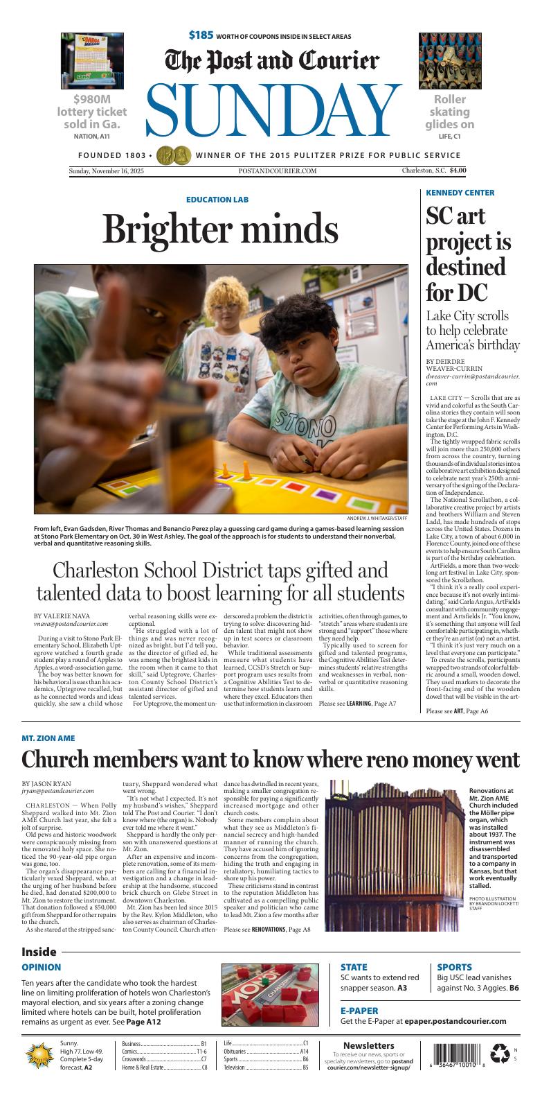 Page A1 | E‑Paper – The Post and Courier | Full Digital SC’s Top Newspaper