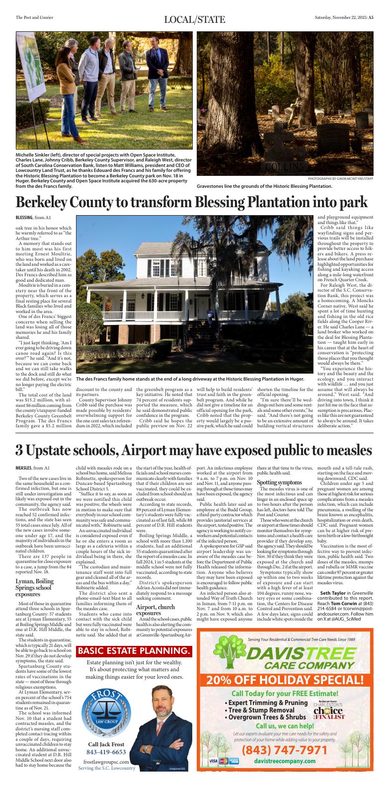 Page A5 | E‑Paper – The Post and Courier | Full Digital SC’s Top Newspaper