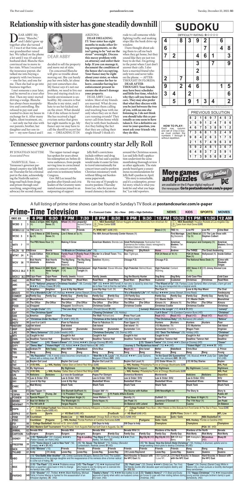 Page B3 | E‑Paper – The Post and Courier | Full Digital SC’s Top Newspaper