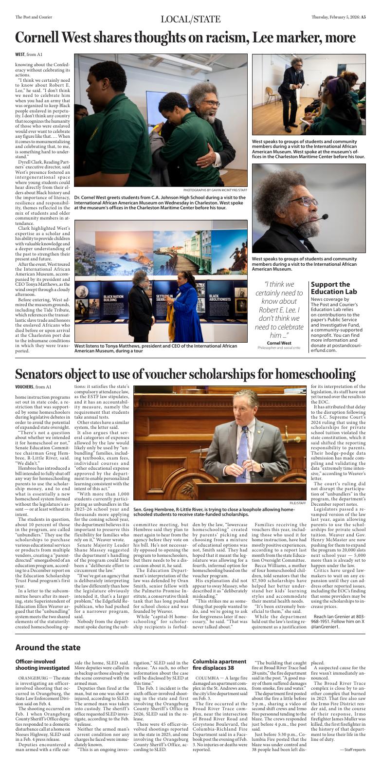 Page A5 | E‑Paper – The Post and Courier | Full Digital SC’s Top Newspaper