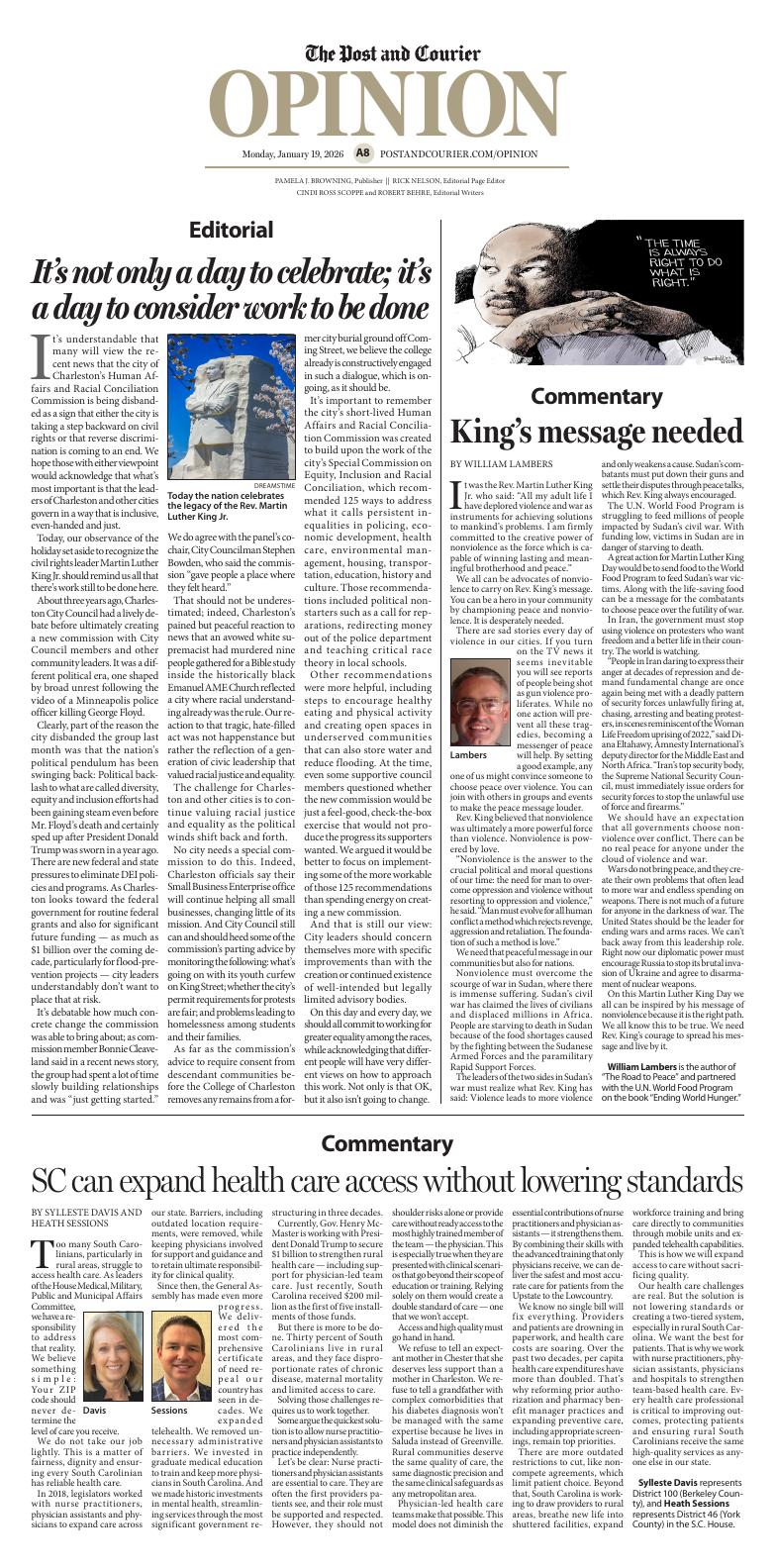Page A8 | E‑Paper – The Post and Courier | Full Digital SC’s Top Newspaper