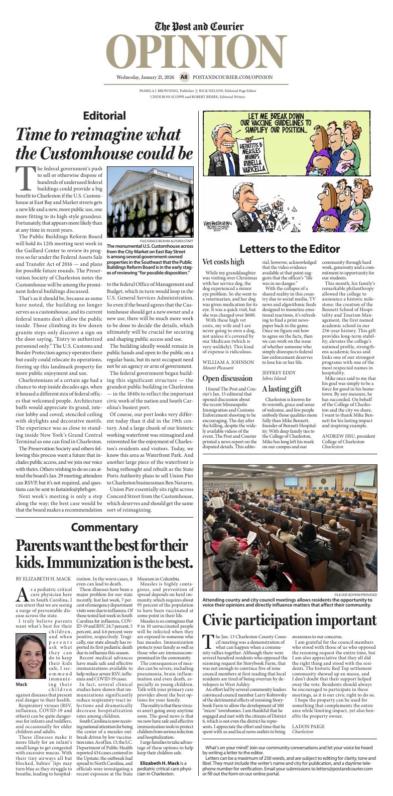 Page A8 | E‑Paper – The Post and Courier | Full Digital SC’s Top Newspaper
