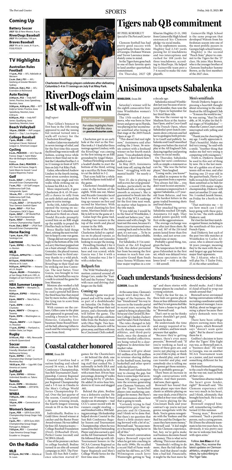 Page B9 | E‑Paper – The Post and Courier | Full Digital SC’s Top Newspaper
