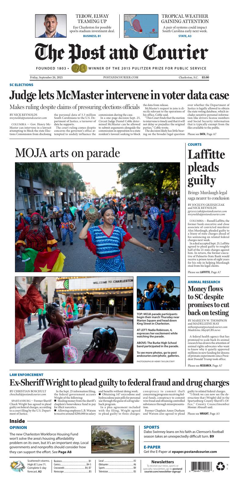 Page A1 | E‑Paper – The Post and Courier | Full Digital SC’s Top Newspaper