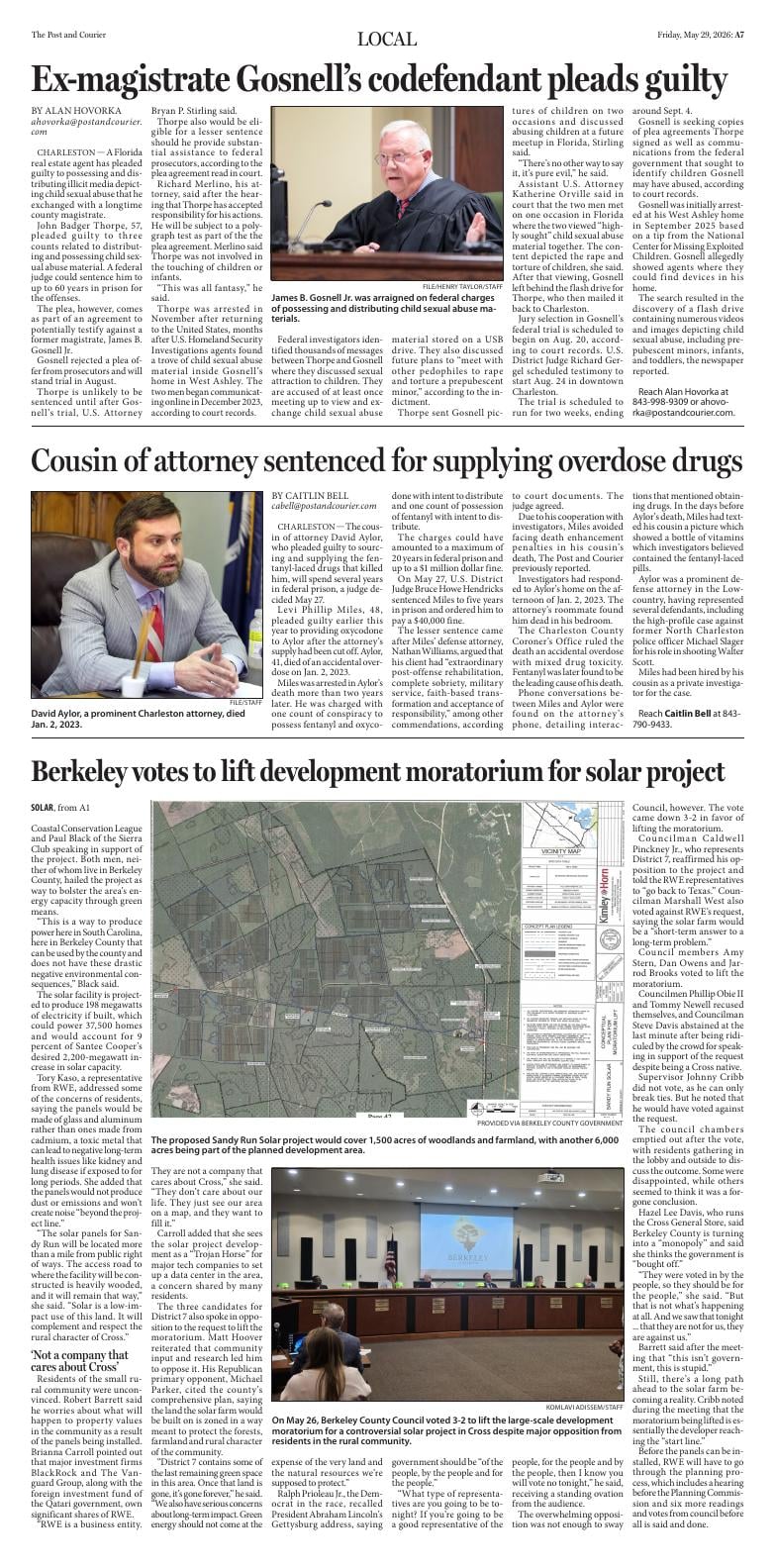 Page A7 | E‑Paper – The Post and Courier | Full Digital SC’s Top Newspaper