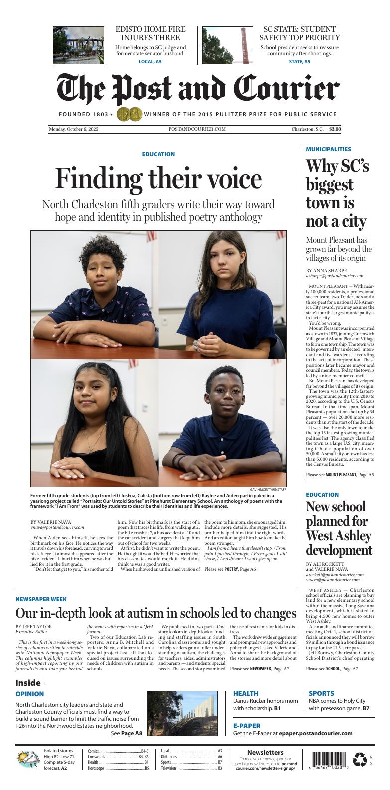 Page A1 | E‑Paper – The Post and Courier | Full Digital SC’s Top Newspaper