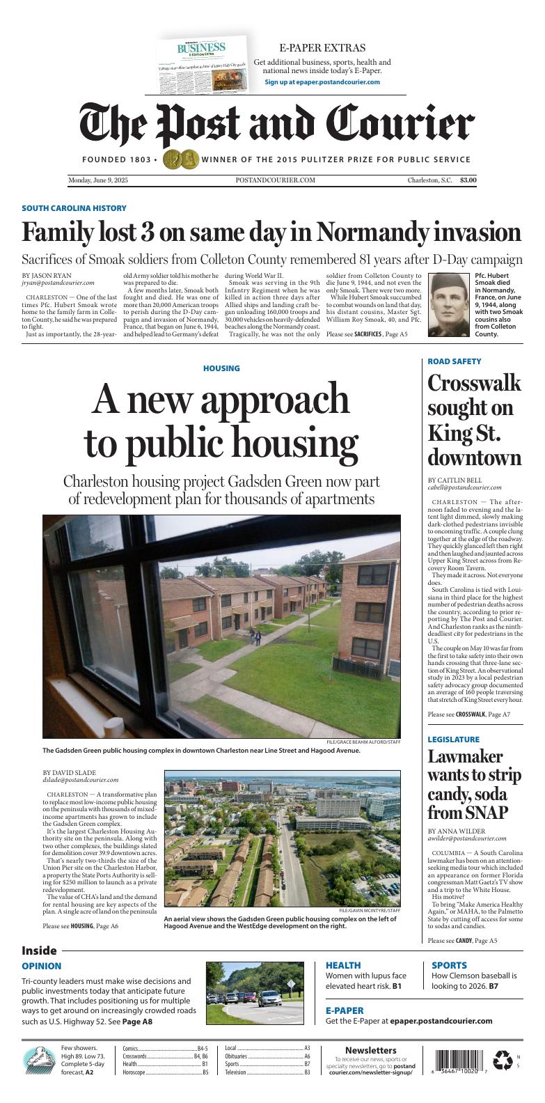 Page A1 | E‑Paper – The Post and Courier | Full Digital SC’s Top Newspaper