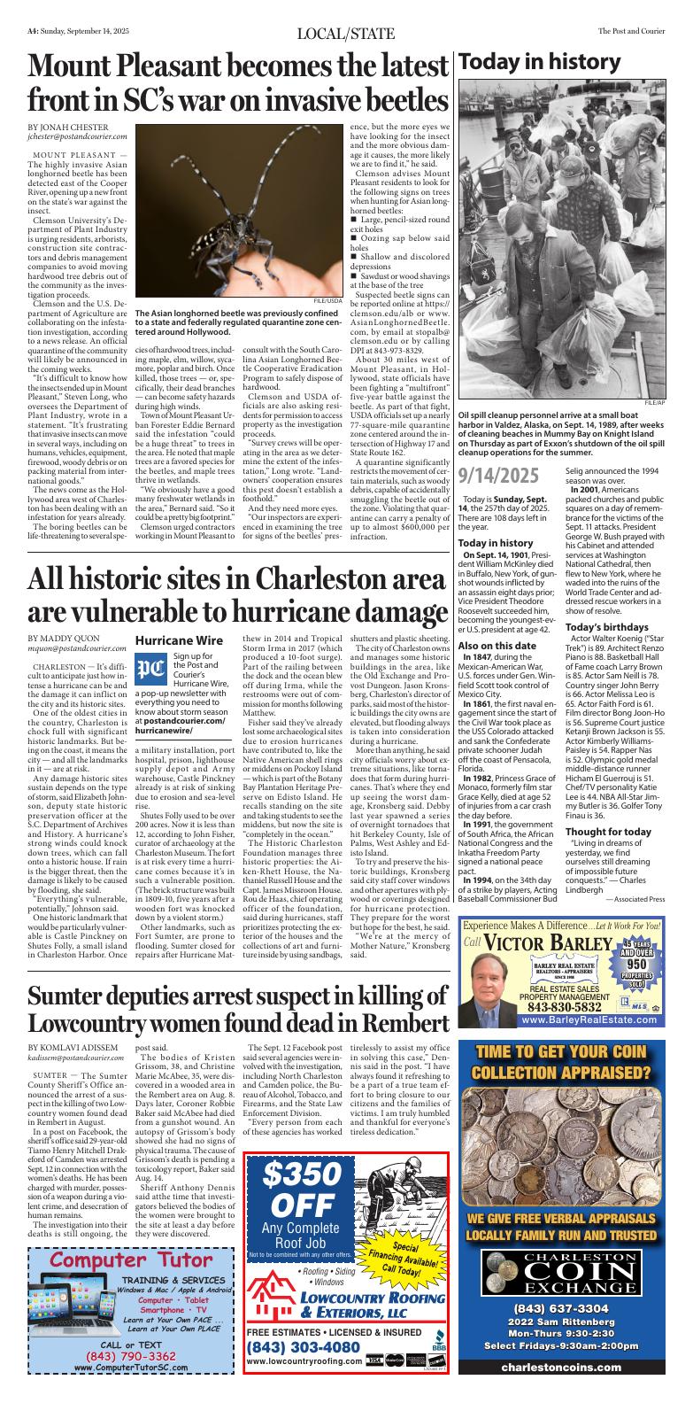 Page A4 | E‑Paper – The Post and Courier | Full Digital SC’s Top Newspaper