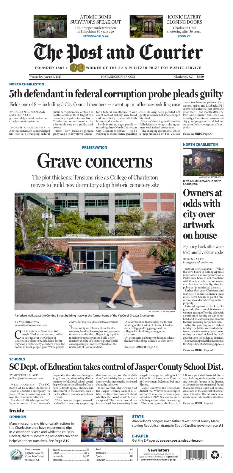 Page A1 | E‑Paper – The Post and Courier | Full Digital SC’s Top Newspaper