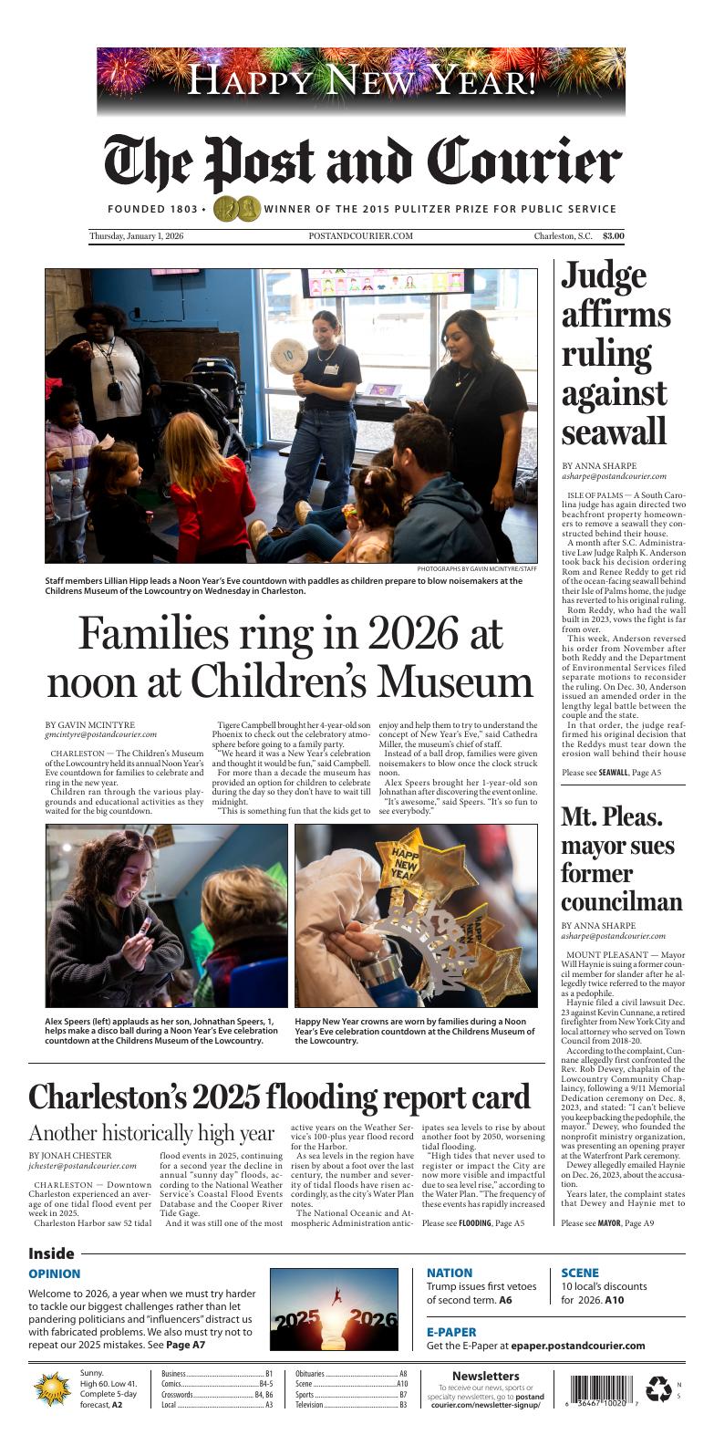 Page A1 | E‑Paper – The Post and Courier | Full Digital SC’s Top Newspaper