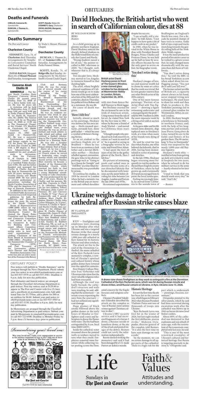 Page A6 | E‑Paper – The Post and Courier | Full Digital SC’s Top Newspaper