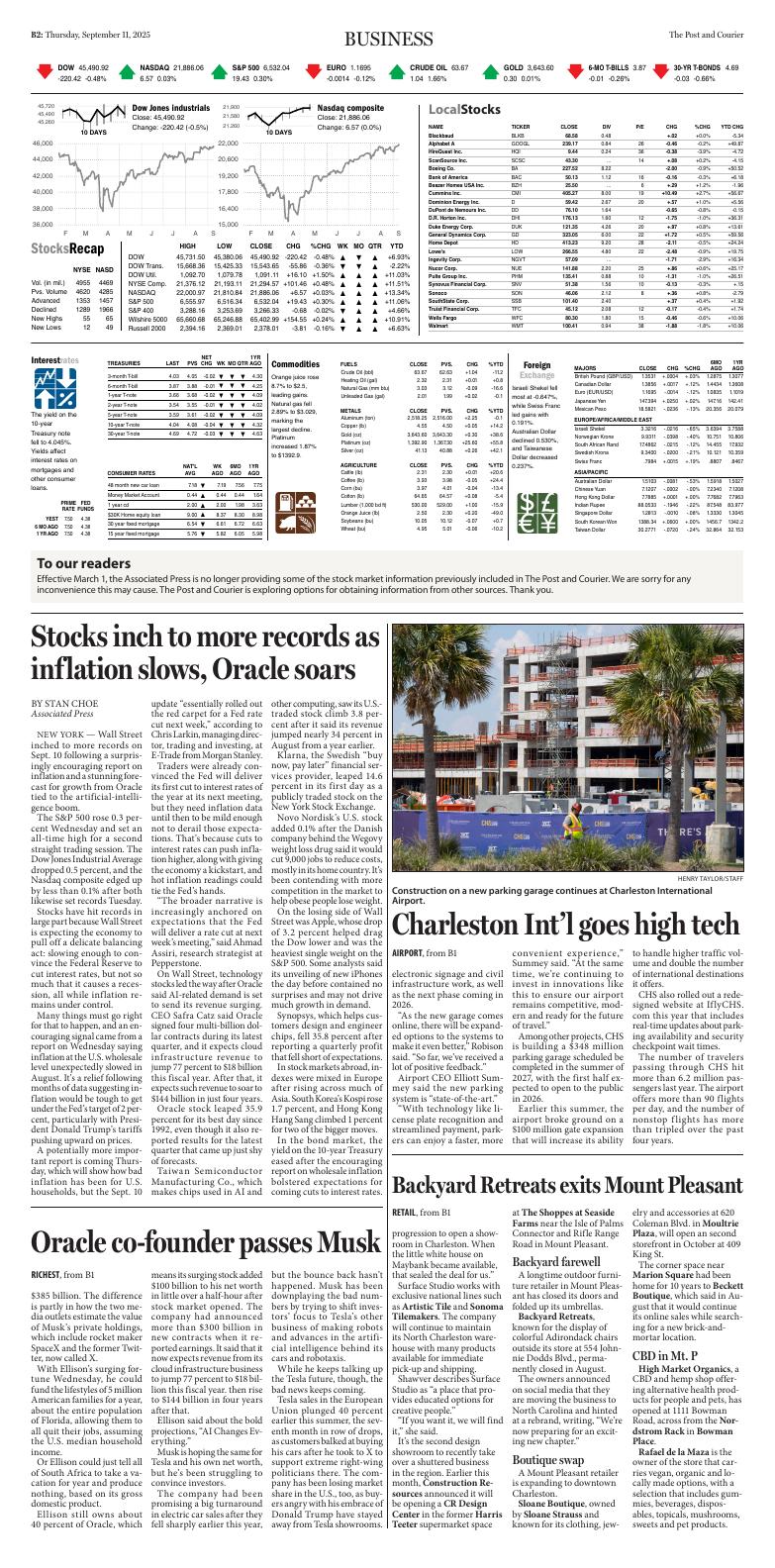 Page B2 | E‑Paper – The Post and Courier | Full Digital SC’s Top Newspaper