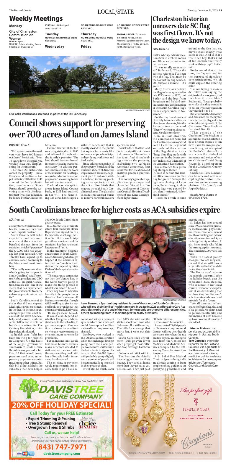 Page A5 | E‑Paper – The Post and Courier | Full Digital SC’s Top Newspaper