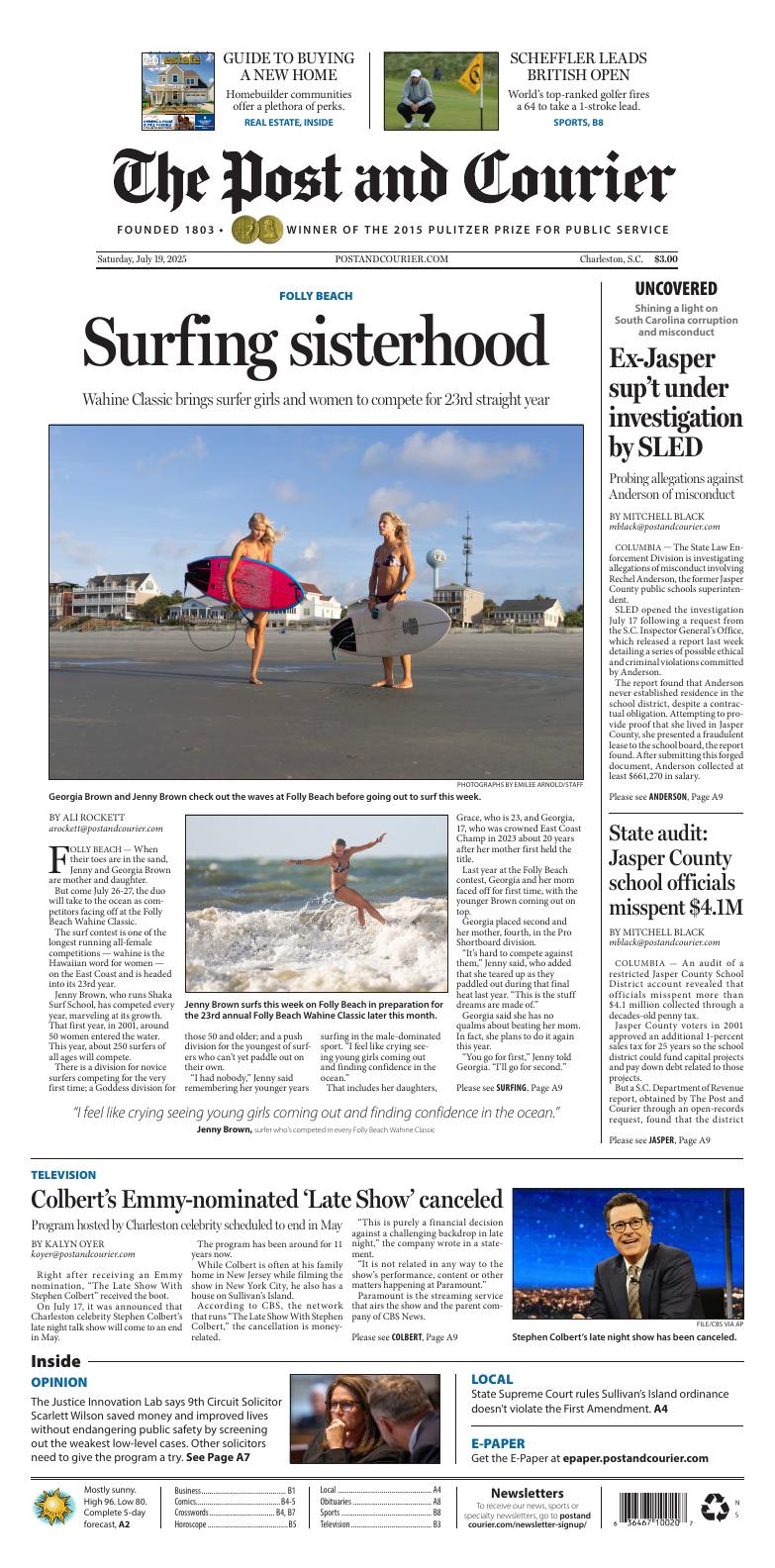 Page A1 | E‑Paper – The Post and Courier | Full Digital SC’s Top Newspaper