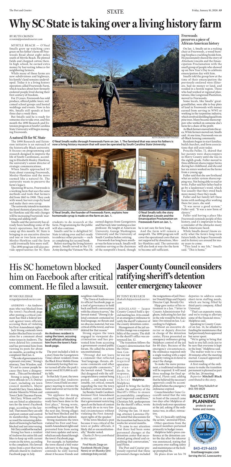Page A9 | E‑Paper – The Post and Courier | Full Digital SC’s Top Newspaper
