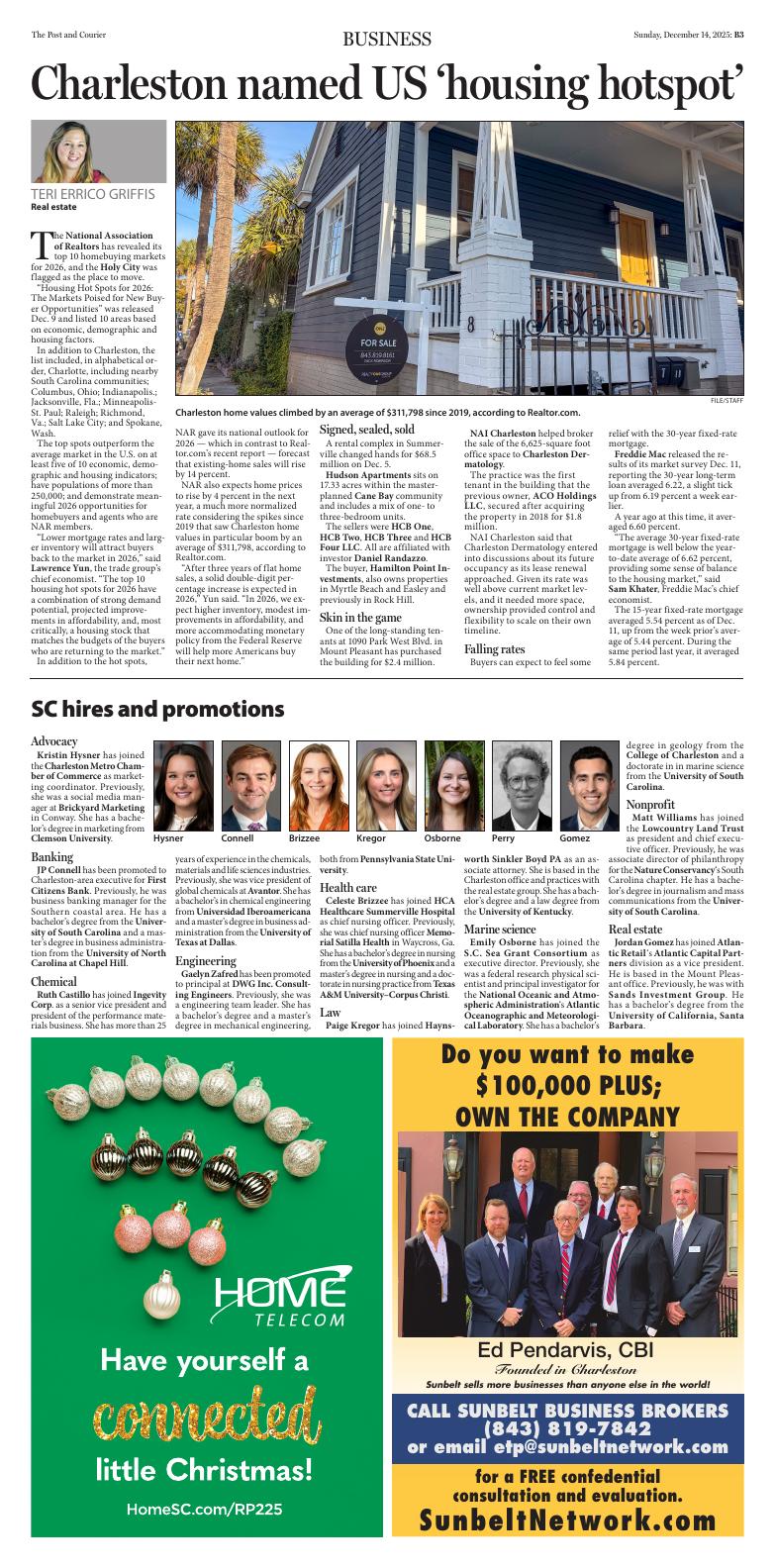 Page B3 | E‑Paper – The Post and Courier | Full Digital SC’s Top Newspaper