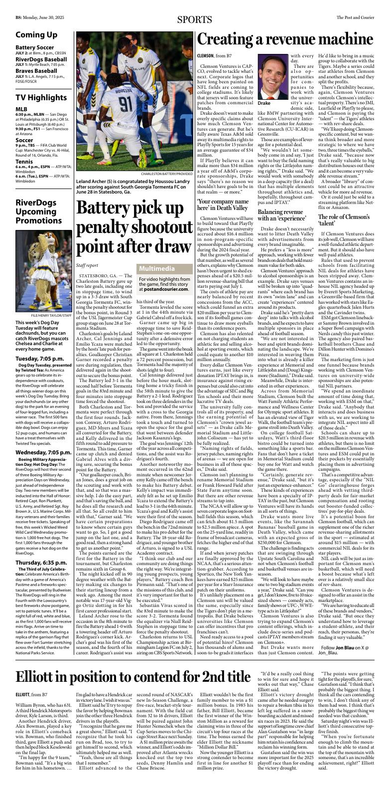 Page B8 | E‑Paper – The Post and Courier | Full Digital SC’s Top Newspaper