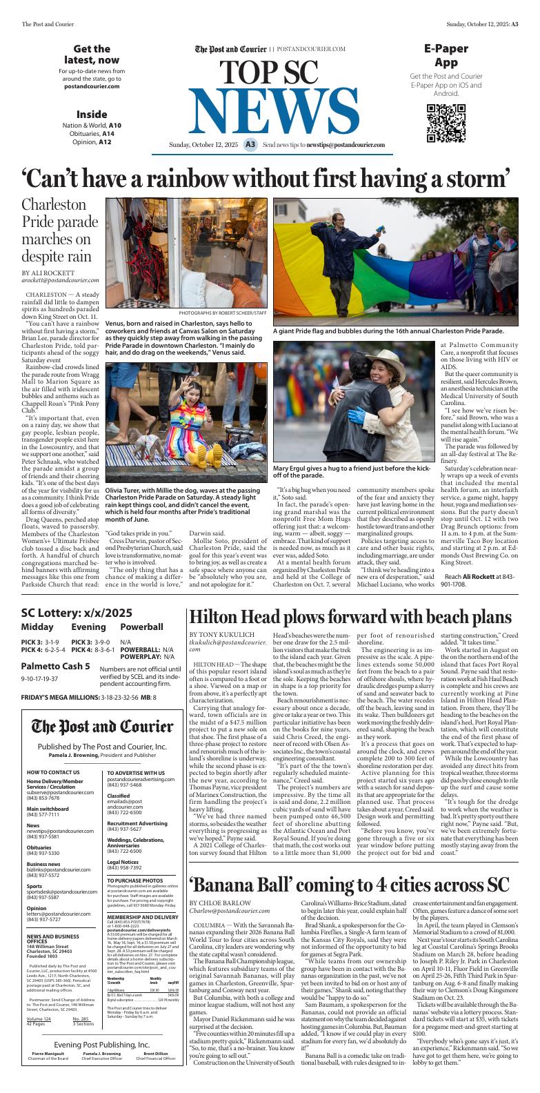 Page A3 | E‑Paper – The Post and Courier | Full Digital SC’s Top Newspaper