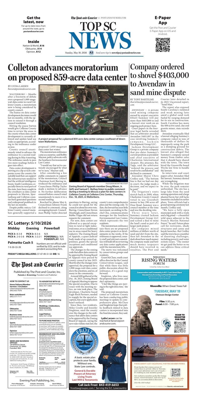 Page A3 | E‑Paper – The Post and Courier | Full Digital SC’s Top Newspaper