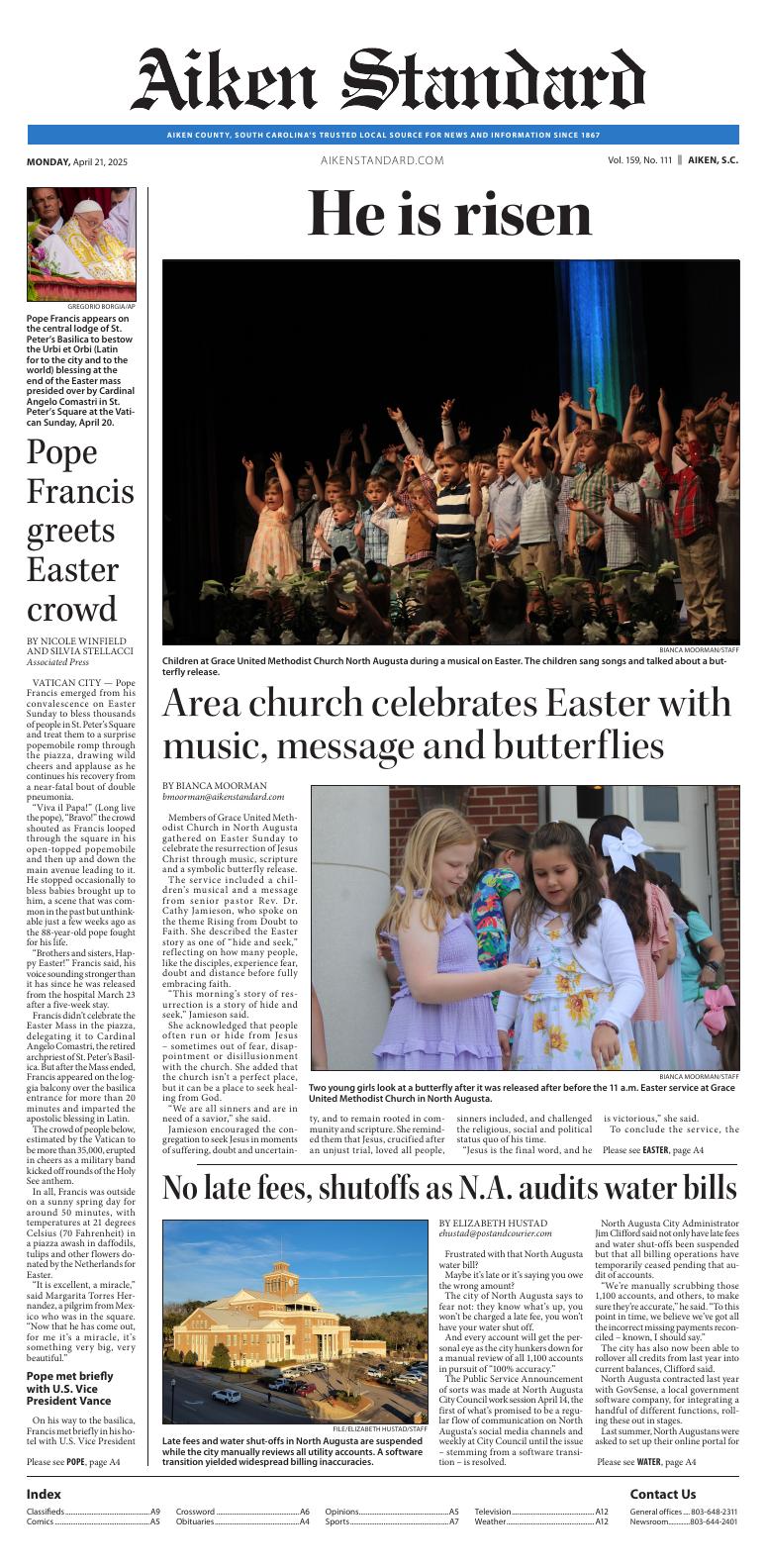 Page A1 | Aiken Standard ePaper