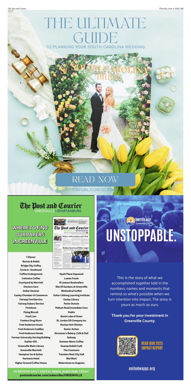 Page A11 | The Post and Courier Greenville E-Paper
