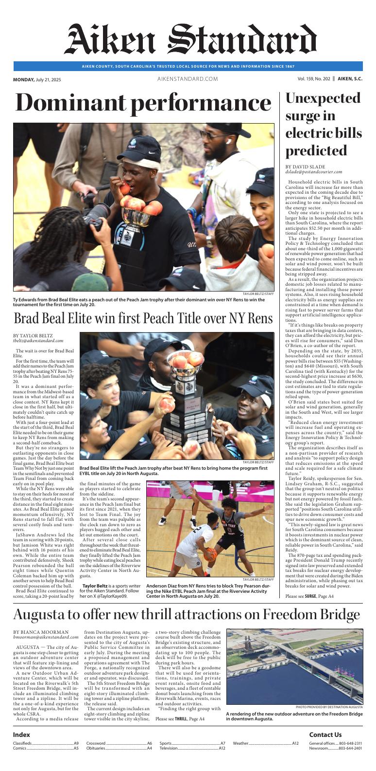 Page A1 | Aiken Standard ePaper