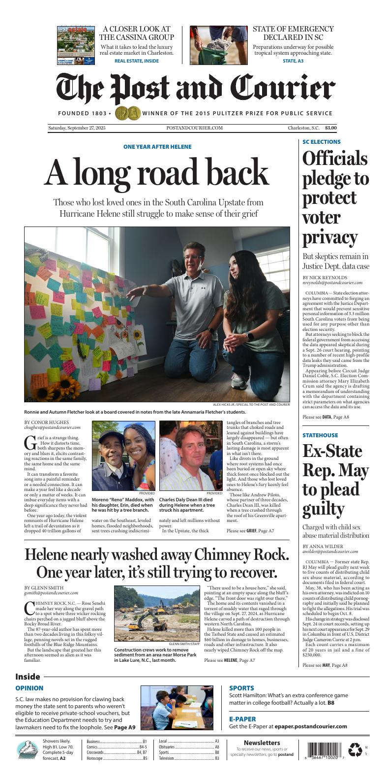 Page A1 | E‑Paper – The Post and Courier | Full Digital SC’s Top Newspaper