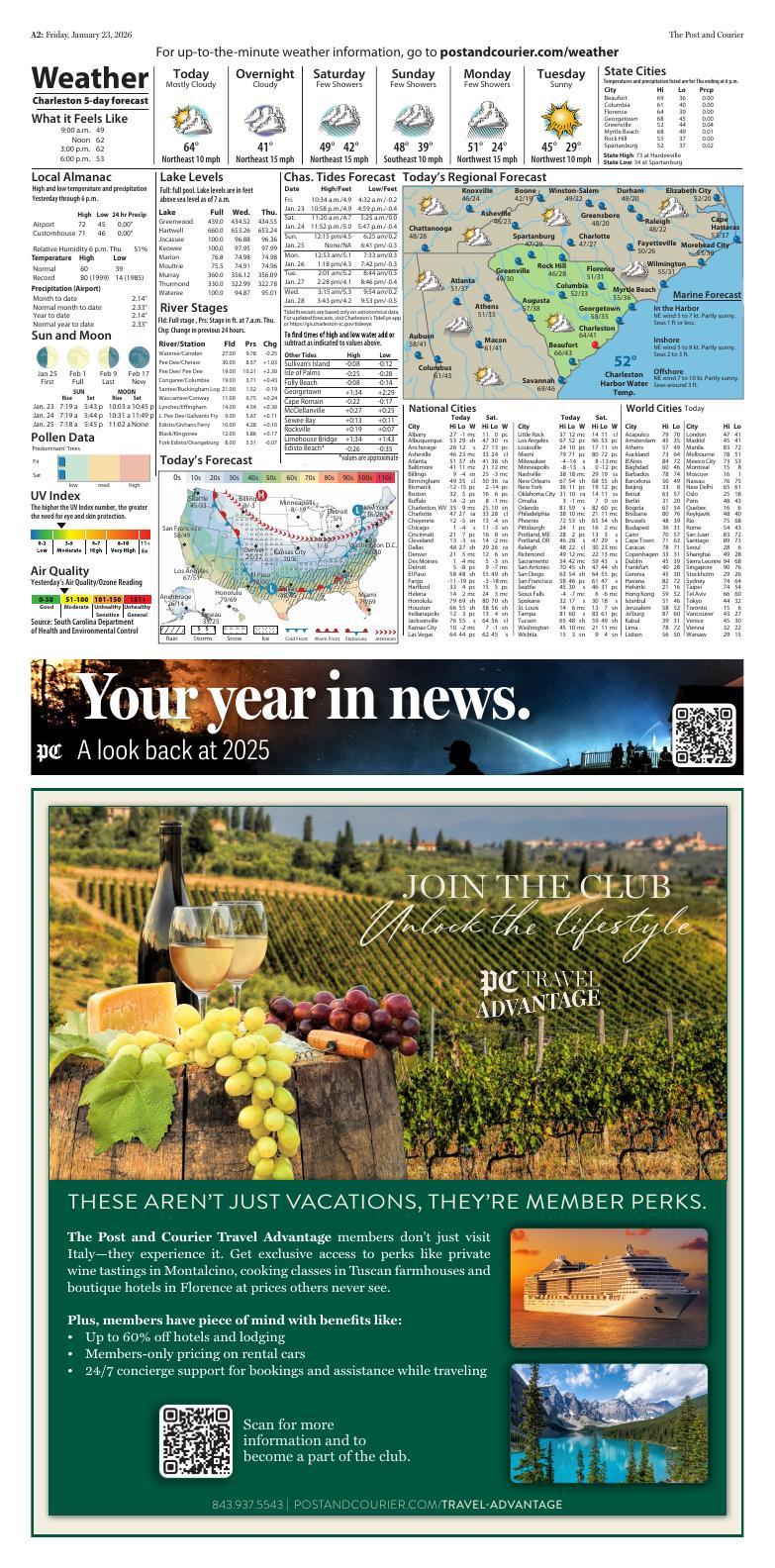 Page A2 | E‑Paper – The Post and Courier | Full Digital SC’s Top Newspaper