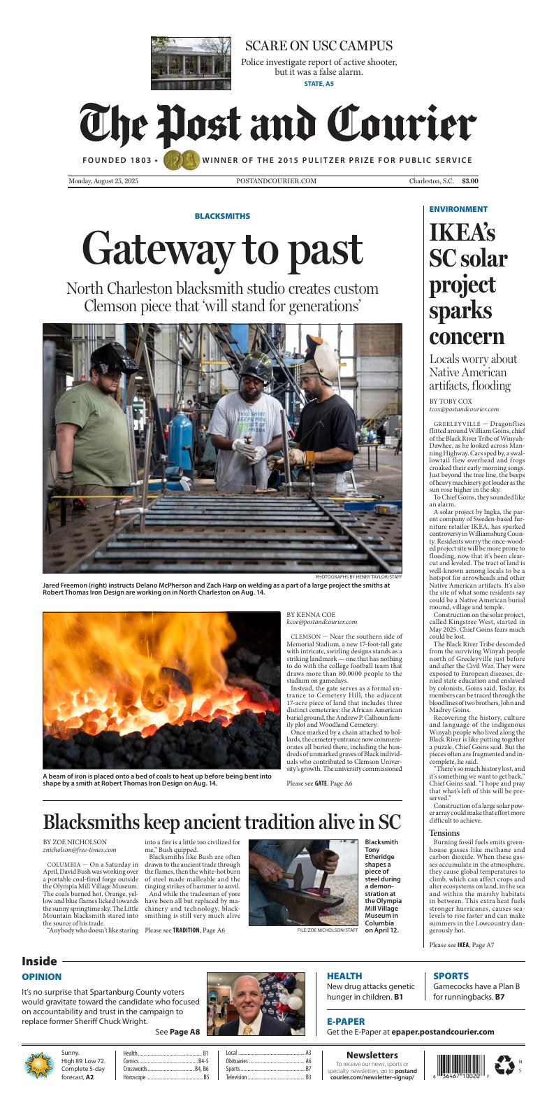 Page A1 | E‑Paper – The Post and Courier | Full Digital SC’s Top Newspaper