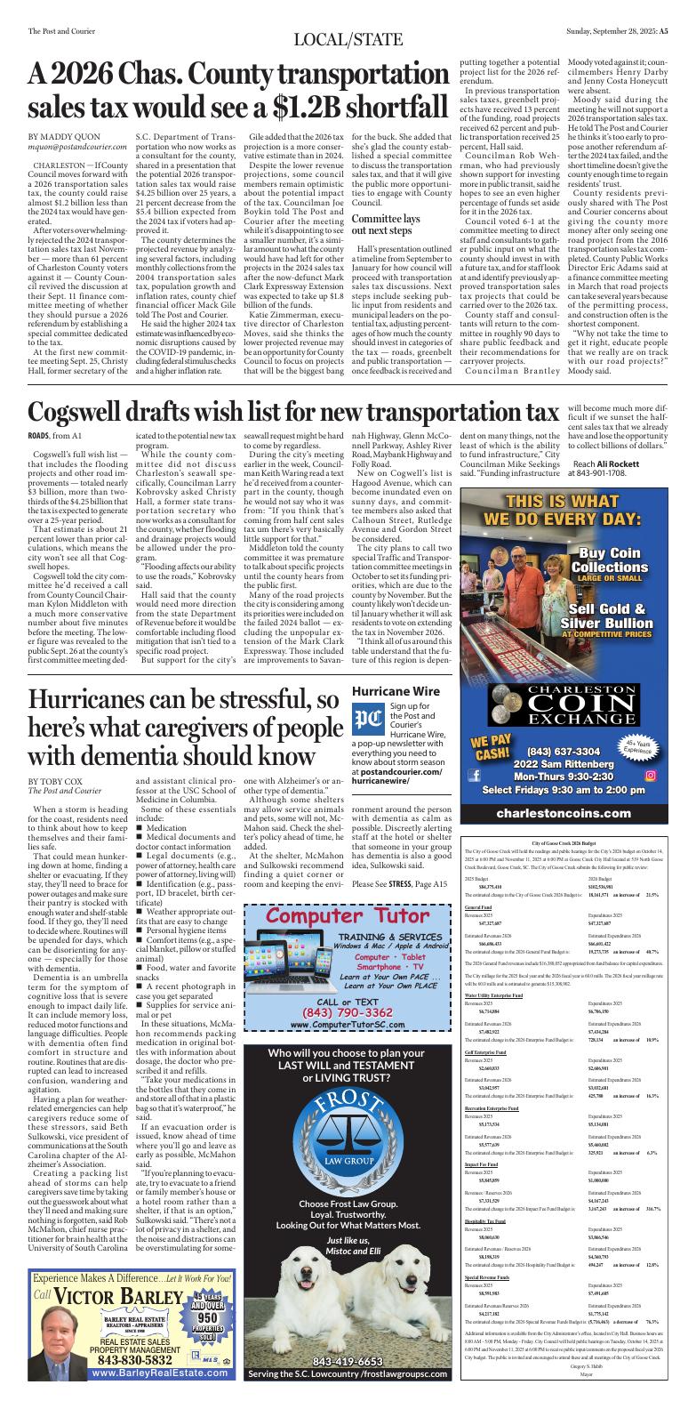 Page A5 | E‑Paper – The Post and Courier | Full Digital SC’s Top Newspaper