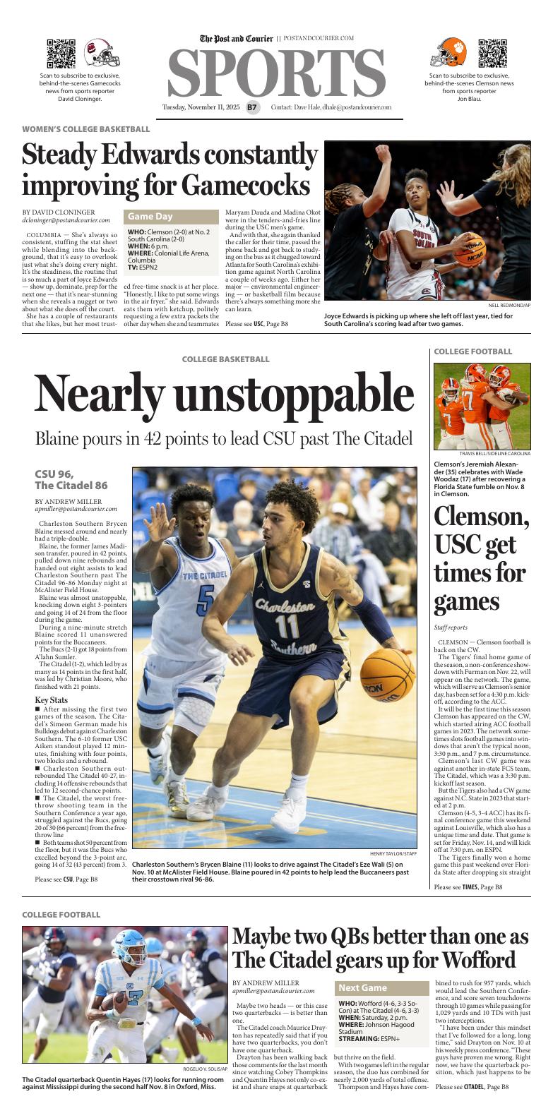 Page B7 | E‑Paper – The Post and Courier | Full Digital SC’s Top Newspaper