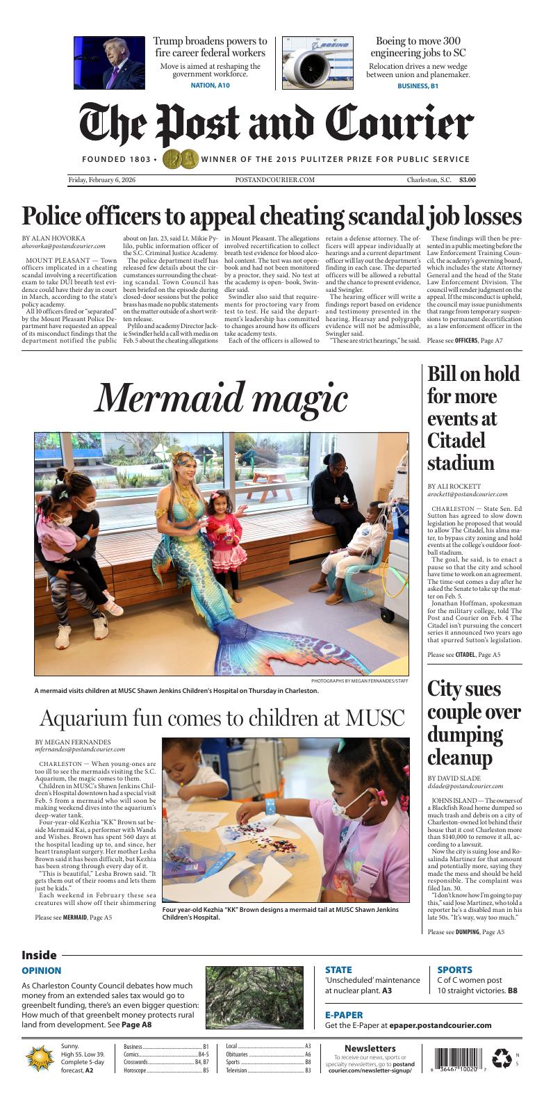 Page A1 | E‑Paper – The Post and Courier | Full Digital SC’s Top Newspaper