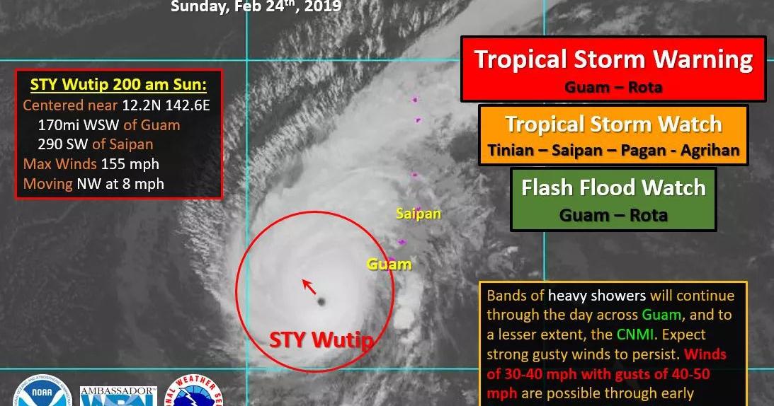 Super Typhoon Wutip passes, damaging winds and hazardous seas remain ...