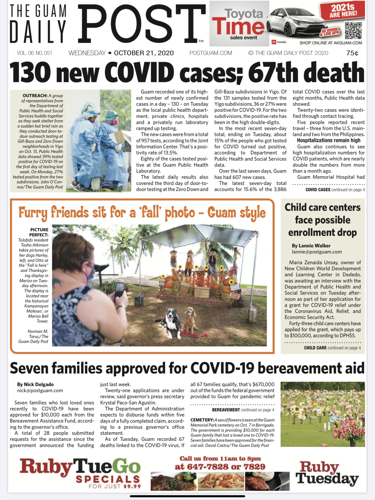Guam Daily Post Wednesday, October 21, 2020 | | postguam.com